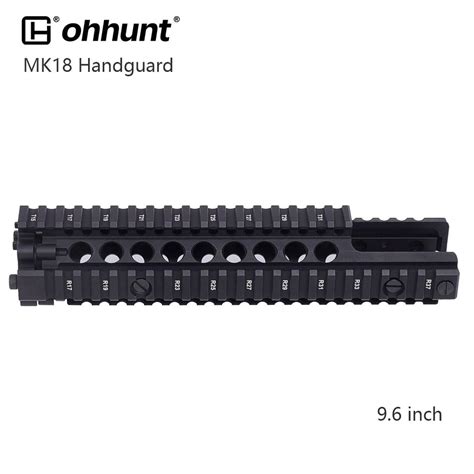 Ohhunt Mk18 Handguard Quad Rail Drop In Design With Front Sight Cutout Ohhunt