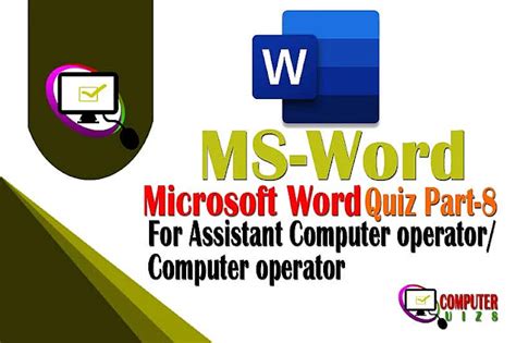 ms word mcq questions and answers computer quiz