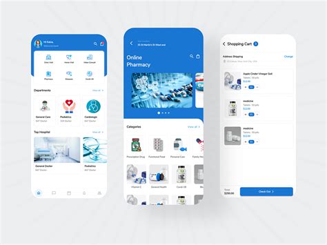 medical app screen of prokit biggest flutter ui kit by iqonic design on