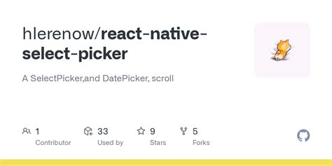Github Hlerenowreact Native Select Picker A Selectpickerand