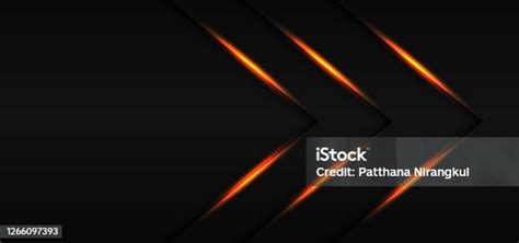 추상 트리플 골드 라이트 라인 화살표 방향 에 다크 그레이 빈 공간 디자인 현대 럭셔리 미래 배경 벡터 일러스트 초현대적에 대한 스톡 벡터 아트 및 기타 이미지 Istock