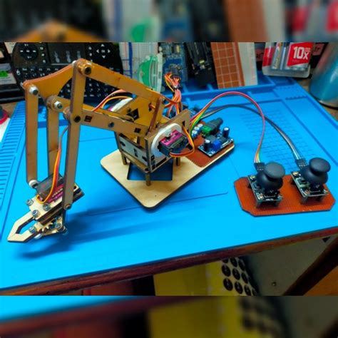 Arduino Nano Robot Arm Claw 4 Dof Rbt Tahun Akhir Fyp Shopee Malaysia