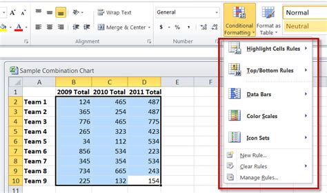 Ms Excel 2010 Conditional Formatting Welcome