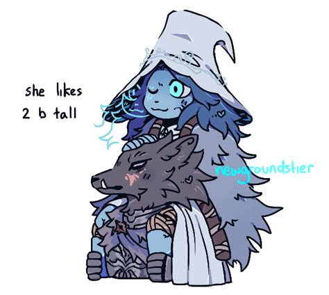 Ranni The Witch And Blaidd The Half Wolf Elden Ring Drawn By