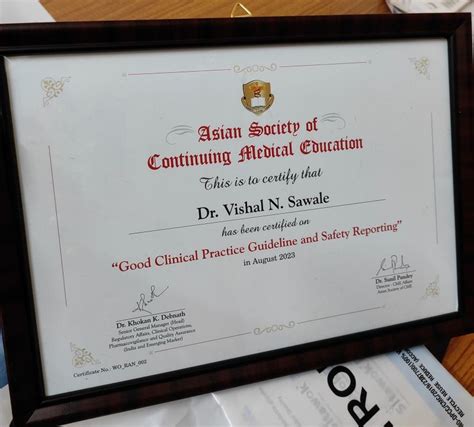 Drvishal Sawale On Linkedin Good Clinical Practice Certification