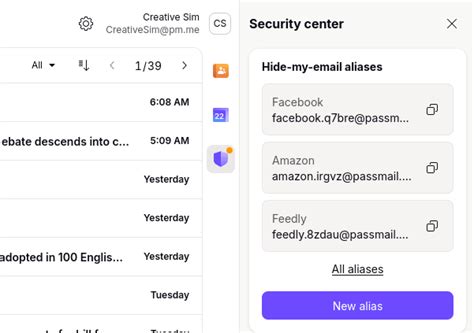 How To Use Hide My Email Aliases In Proton Mail Proton