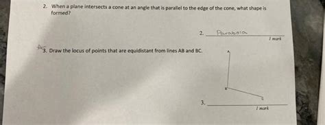 Solved Draw The Locus Of Points That Are Equidistant From Chegg