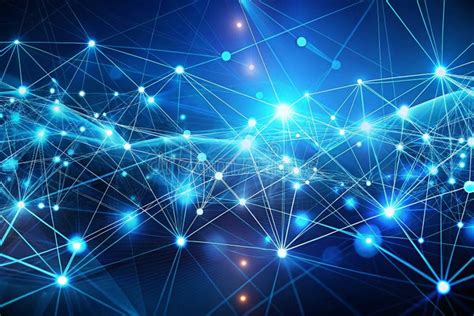 Modern Abstract Network Science Connection Technology Line Dot And Graphic Design Stock