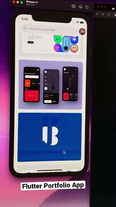 Flutter Portfolio App Concept Shorts Youtube