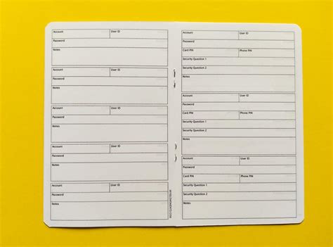 Password Tracker Notebook • My Idle Moments