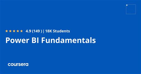 Power Bi Fundamentals Coursera
