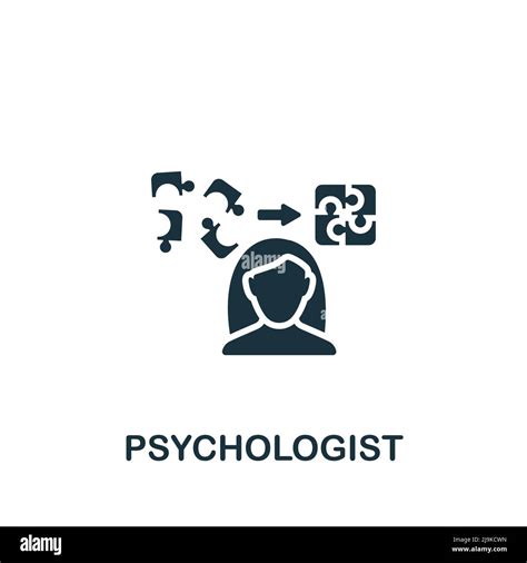 Psychologist Icon Monochrome Simple Psychology Icon For Templates Web Design And Infographics
