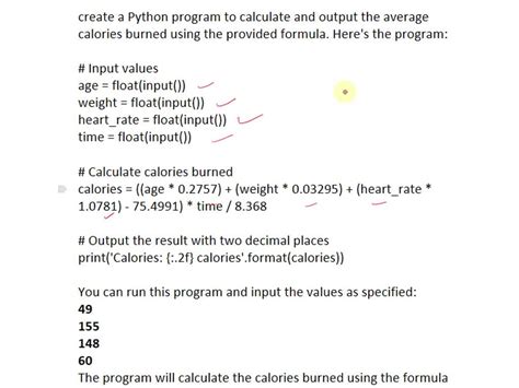Solved Please Answer In C 1 528 Lab Expression For Calories Burned