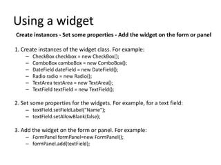 Gwt Widgets Ppt