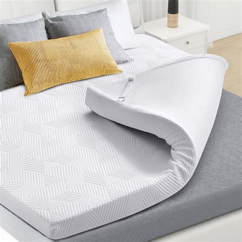 3 Inch Queen Mattress Topper With Cover Foam Mattress Topper For Back
