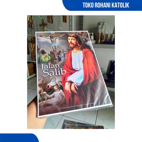 Poster Jalan Salib 14 Lembar 32x22cm Poster 14 Perhentian Jalan Salib Lazada Indonesia