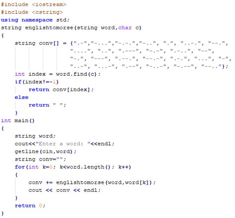 Answered 10 17 Morse Code Converter C Morse… Bartleby