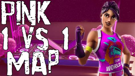 PINK 1 VS 1 MAP Fortnite Creative Map Code Dropnite