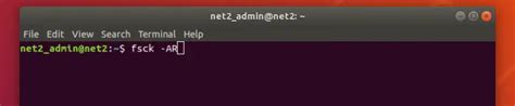 Using Fsck To Check Or Repair The File System In Ubuntu