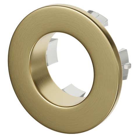 Colore Oval Brushed Brass Basin Overflow Insert Wholesale Domestic Colore Oval Brushed Brass Basin Overflow Insert Wholesale Domestic