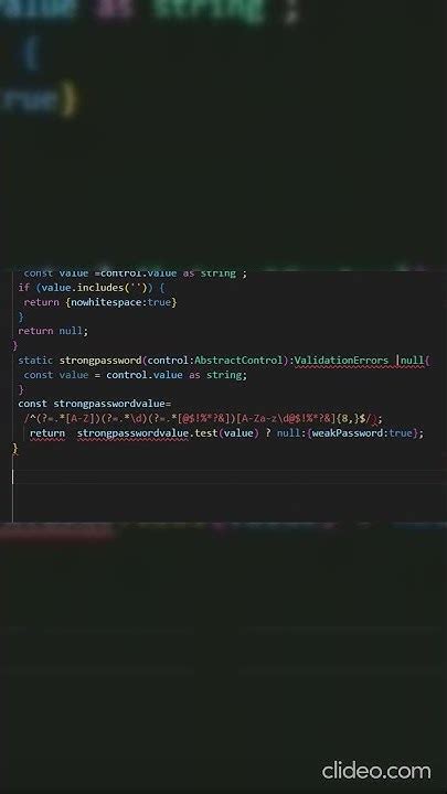 Custom Validator For Reactive Form In Angular 19 Coding Angular Programming Youtube
