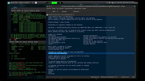 Crear Reverse Shell De Meterpreter Con Metasploit Parrot Security Os P4nth3r Youtube