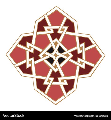 Islamic Tile Design Royalty Free Vector Image Vectorstock