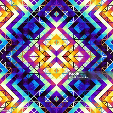 기하학적 추상 삼각형 패턴입니다 원활한 벡터 이미지입니다 3차원 형태에 대한 스톡 벡터 아트 및 기타 이미지 3차원 형태 가능성 곡선 Istock