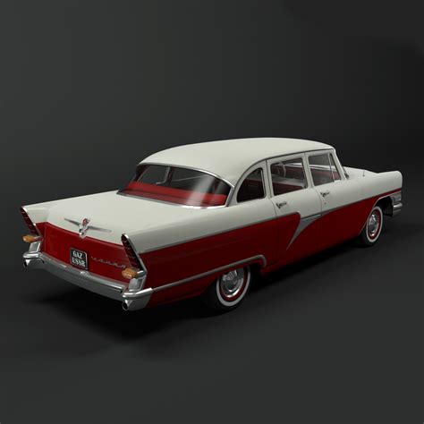Chaika Car 3d Model