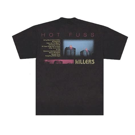 Hot Fuss Tracklist Black T Shirt The Killers Mt