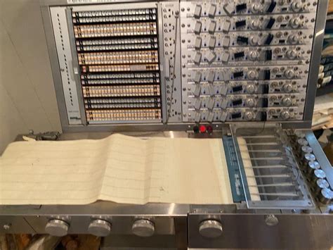 Grass Model 6 Electroencephalograph With Cart Manual And Box Of Paper