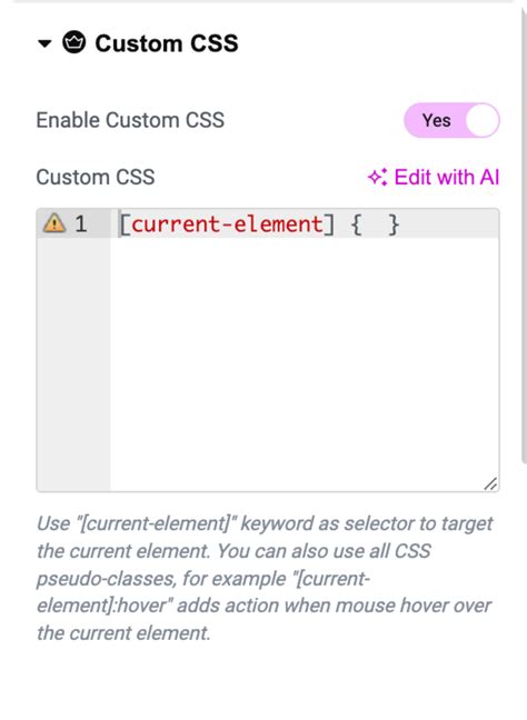 Custom CSS For Elementor King Addons