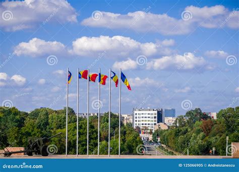 Romanian National Flags Stock Image Image Of Europe 125066905
