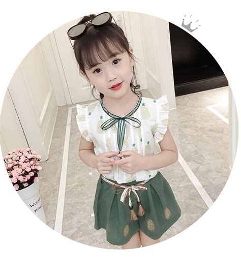 Badu Gr Καλοκαιρινό σετ για κορίτσι πουκάμισο με βολάν και σορτς Badu Gr