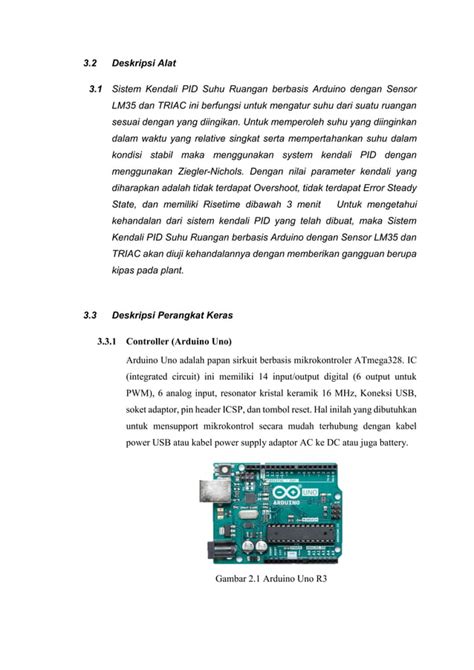 Dokumen B100 B600 Sistem Kendali Pid Suhu Ruangan Berbasis Arduino Dengan Sensor Lm35 Dan Triac