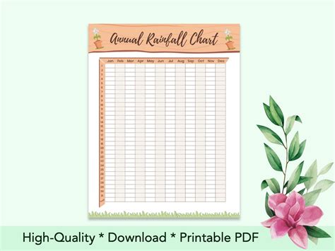 Rainfall Chart Template Rainfall Chart Template