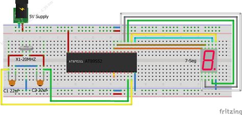 microcontroller 8051 interfacing seven segment display with