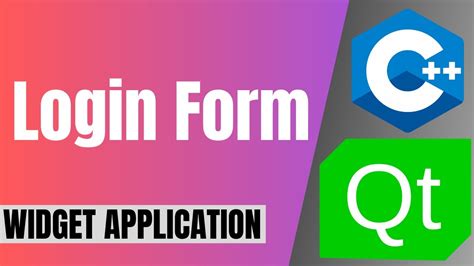 How To Create Login Form In Qt Using C Implement Grid Layout Youtube