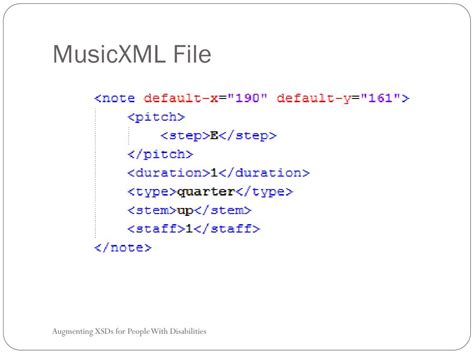 PPT Augmenting XML Schema Definitions XSDs For People With Disabilities PowerPoint