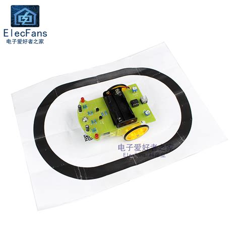 散件 d2 1智能巡线小车套件自动感应式寻迹循迹小车电子diy制作 虎窝淘