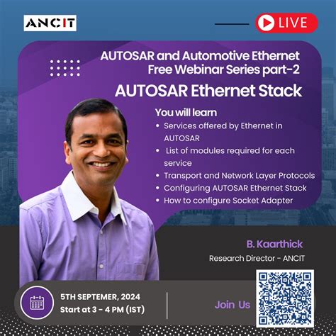 Autosar Automotiveethernet Webinar Automotivetechnology Ethernetstack Engineering Ancit
