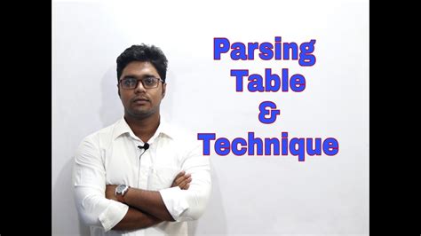 13 Parsing Table Symbol Table And Parsing Technique Example Solving Compiler Design Youtube