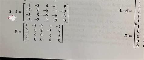 Solved In Details In Exercise Below Assume That The Matrix