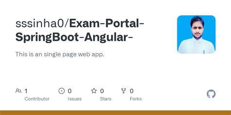 Github Sssinha0exam Portal Springboot Angular This Is An Single