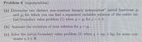 Solved Problems 4 8 Are About The Initialboundary Value