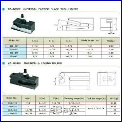 New Axa Size 250-111 Set Wedge Type Quick Change Tool Post Set For 6-12 ...