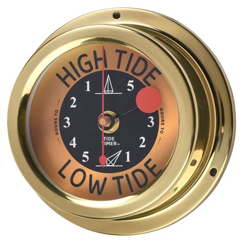 Brass Tide Clock Schelling Corp