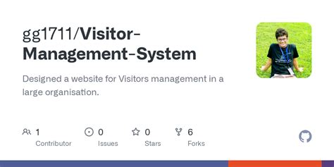 Github Gg1711visitor Management System Designed A Website For Visitors Management In A Large