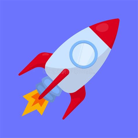 Rocket Space Ship Launch Icon Vector Spaceship Icon Illustration Rocket Launch Stock Vector
