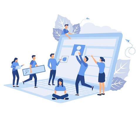 Un Equipo De Personas Está Desarrollando Un Sitio Web Llenándolo Con